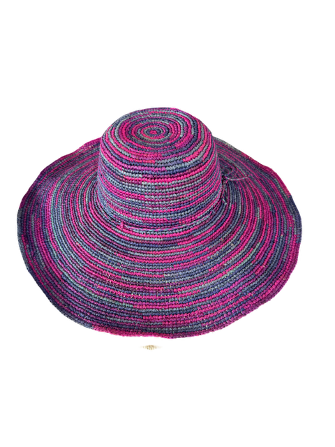 The Raffia Multicolour Capeline Hat - Sissy Bags
